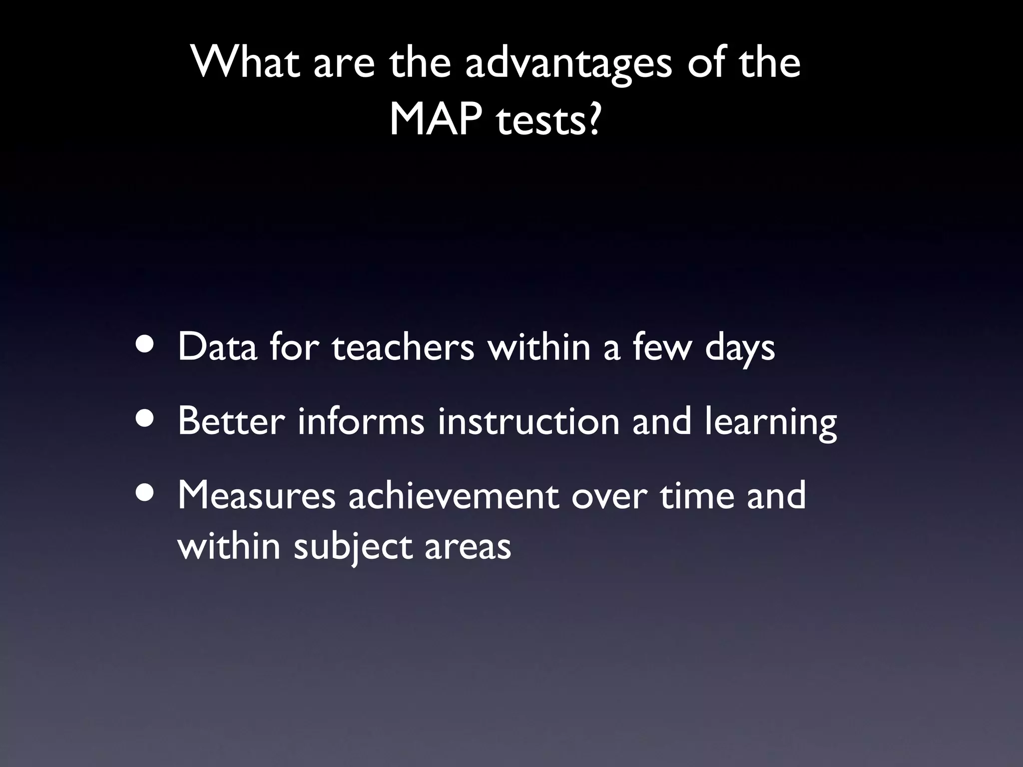 Map parent presentation | PPT | Standardized Testing | Educational ...