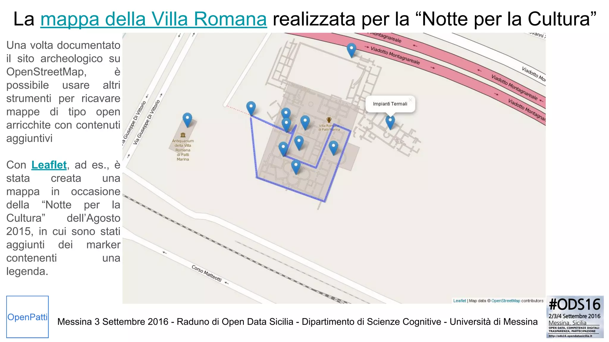 Mappatura della Villa Romana di Patti Marina in OSM | PDF
