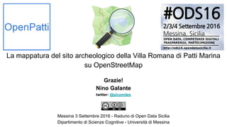 Mappatura della Villa Romana di Patti Marina in OSM | PDF