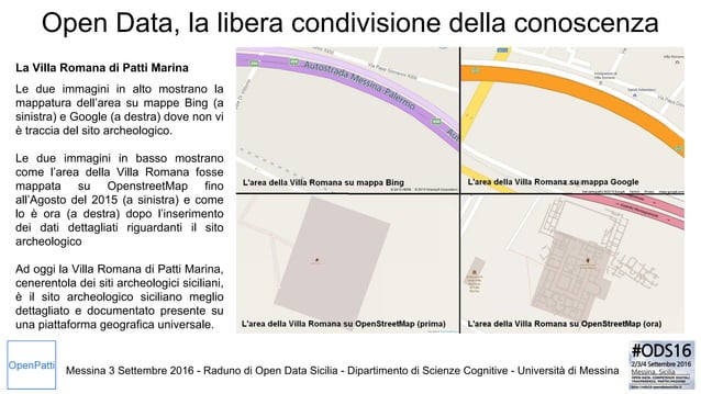 Mappatura della Villa Romana di Patti Marina in OSM | PDF