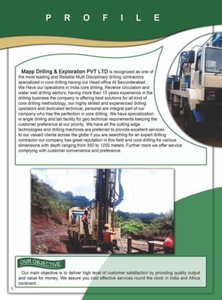 Mapp Drilling & Exploration Private Limited, Hyderabad | PDF