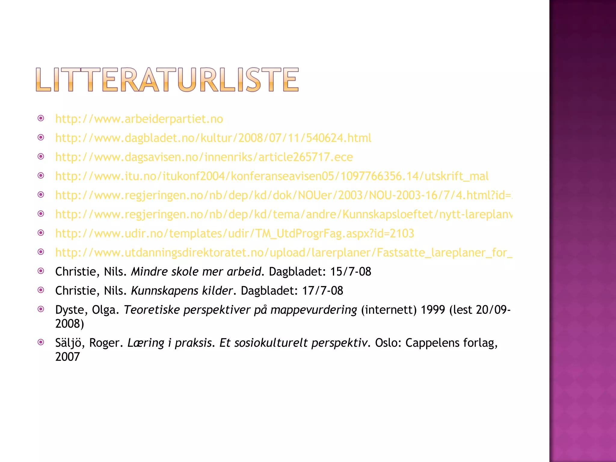 Mappeoppgave 2 | PPT