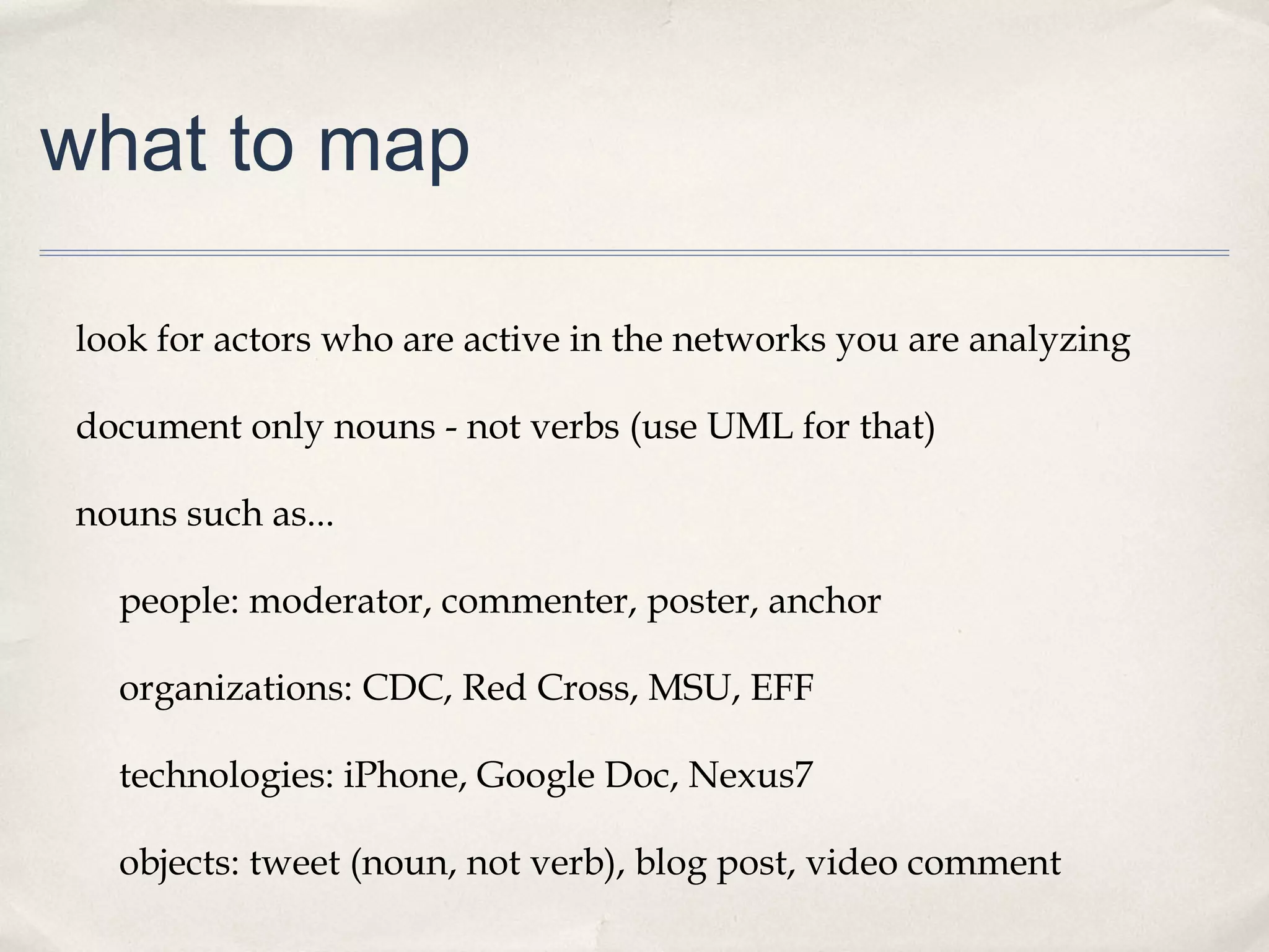 Mapping Experiences with Actor Network Theory | PPT