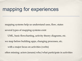 Mapping Experiences with Actor Network Theory | PPT