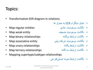 Mapping in database | PPT