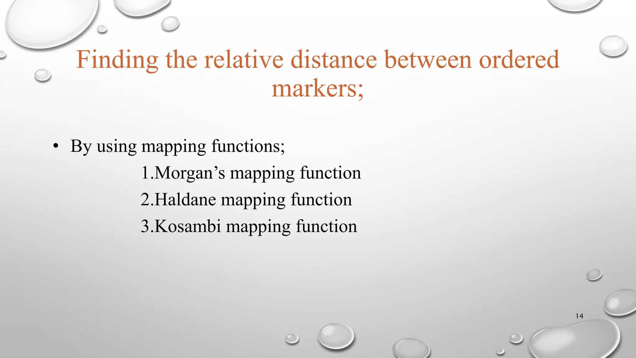 Location and mapping of chromosomes using conventional and cytological ...