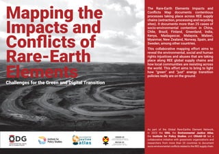 Mapping the Socio-Environmental Impacts and Conflicts of Rare-Earth ...