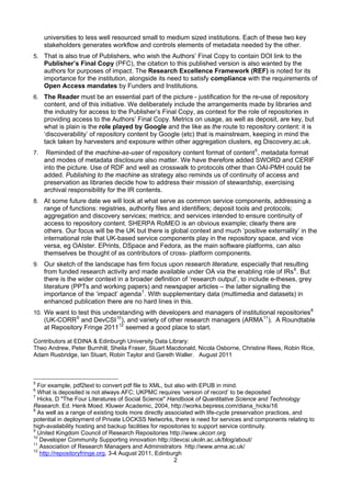 Mapping the Repository Landscape | PDF