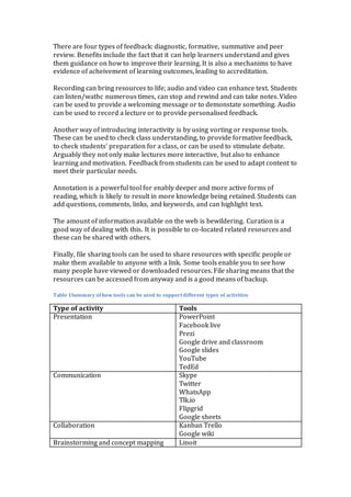 Mapping 7 cs_to activities_and_tools | PDF