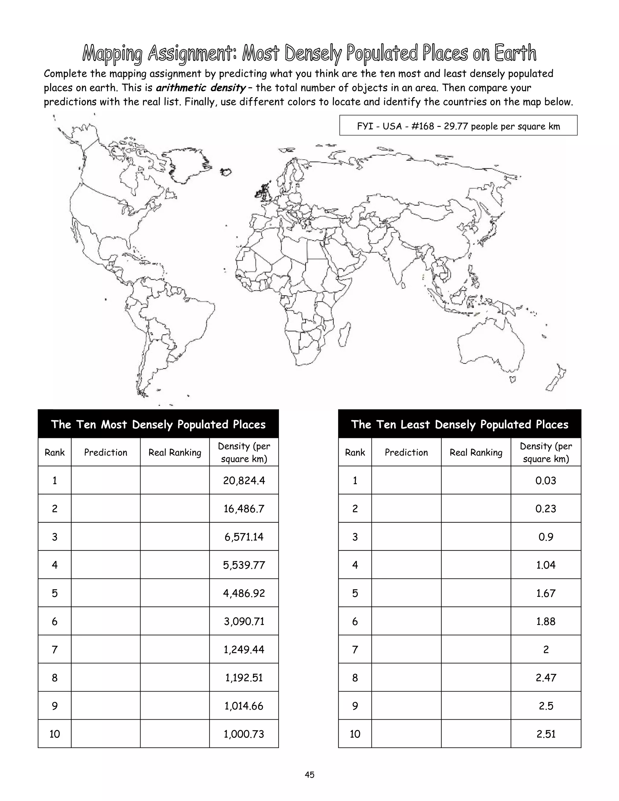 Mapping activity density | PDF