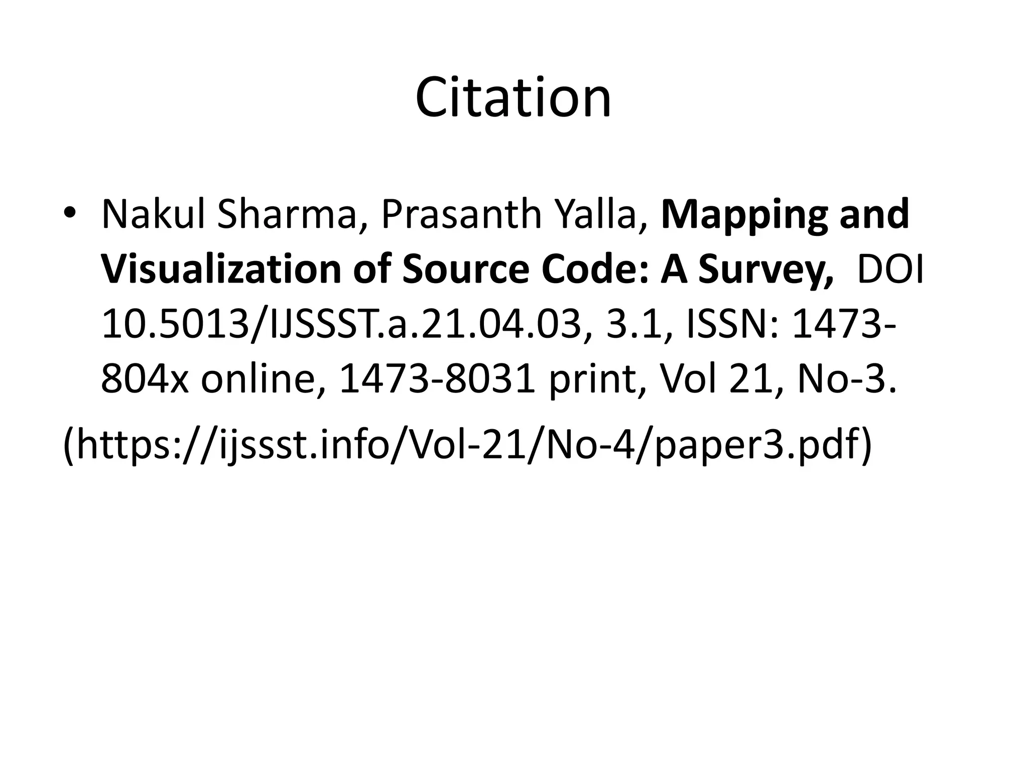 Mapping and visualization of source code a survey | PPTX | Graphics ...