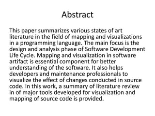 Mapping and visualization of source code a survey | PPTX | Graphics ...