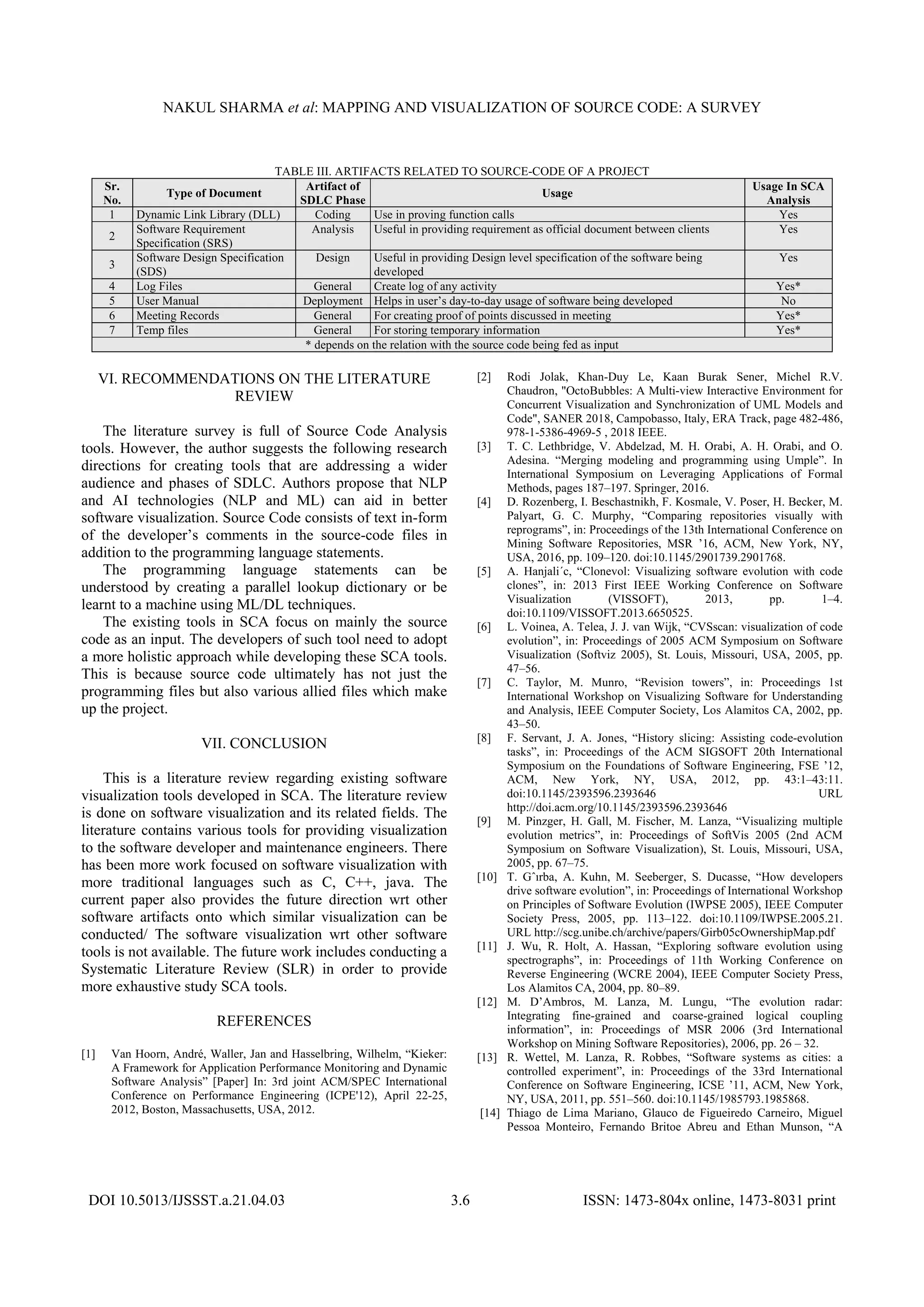 Mapping and visualization of source code a survey | PDF