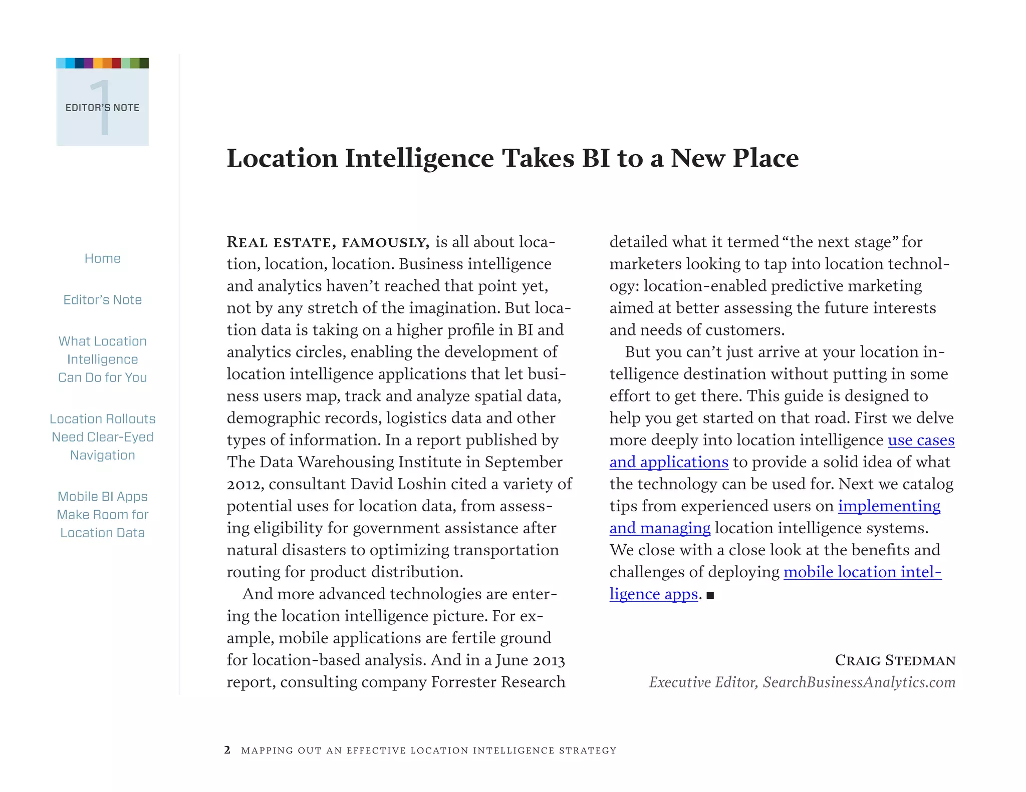 Mapping an effective location intelligence strategy | PPT