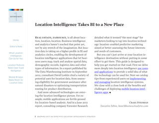 Mapping an effective location intelligence strategy | PPT