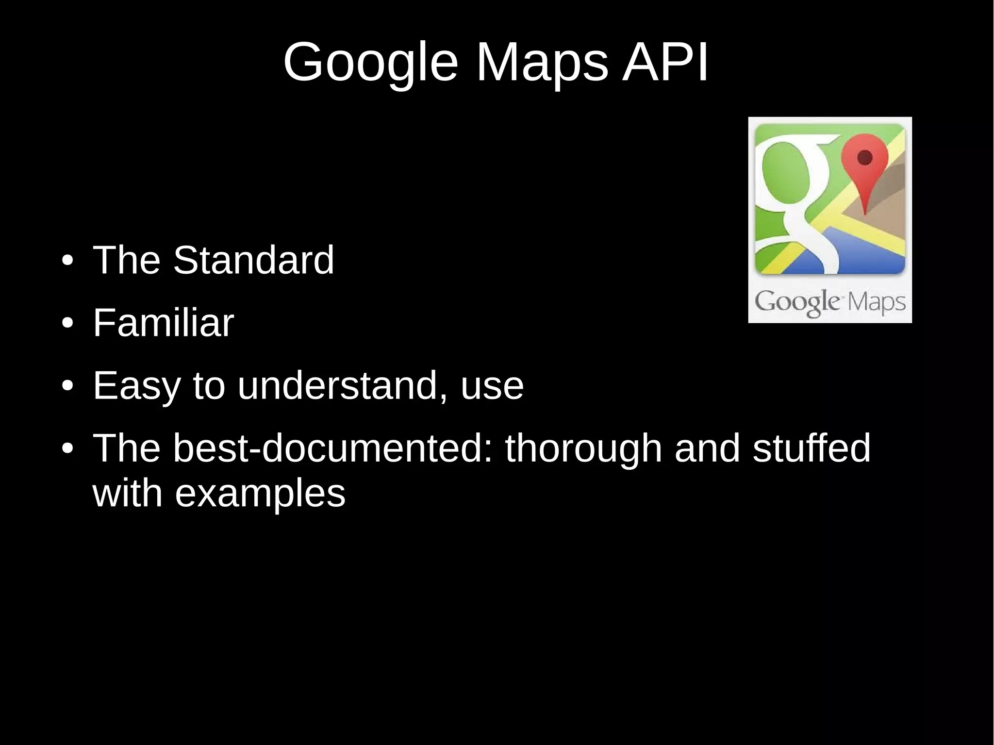Mapping APIs | ODP