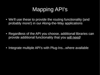 Mapping APIs | PPT