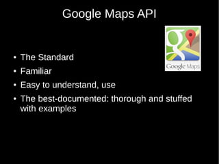 Mapping APIs | ODP