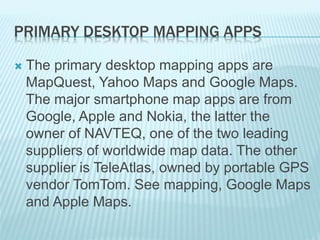 Mapping application | PPTX
