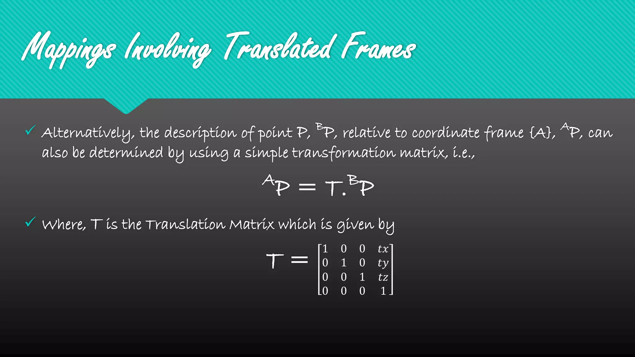 Mapping Between Frames in Space | PDF