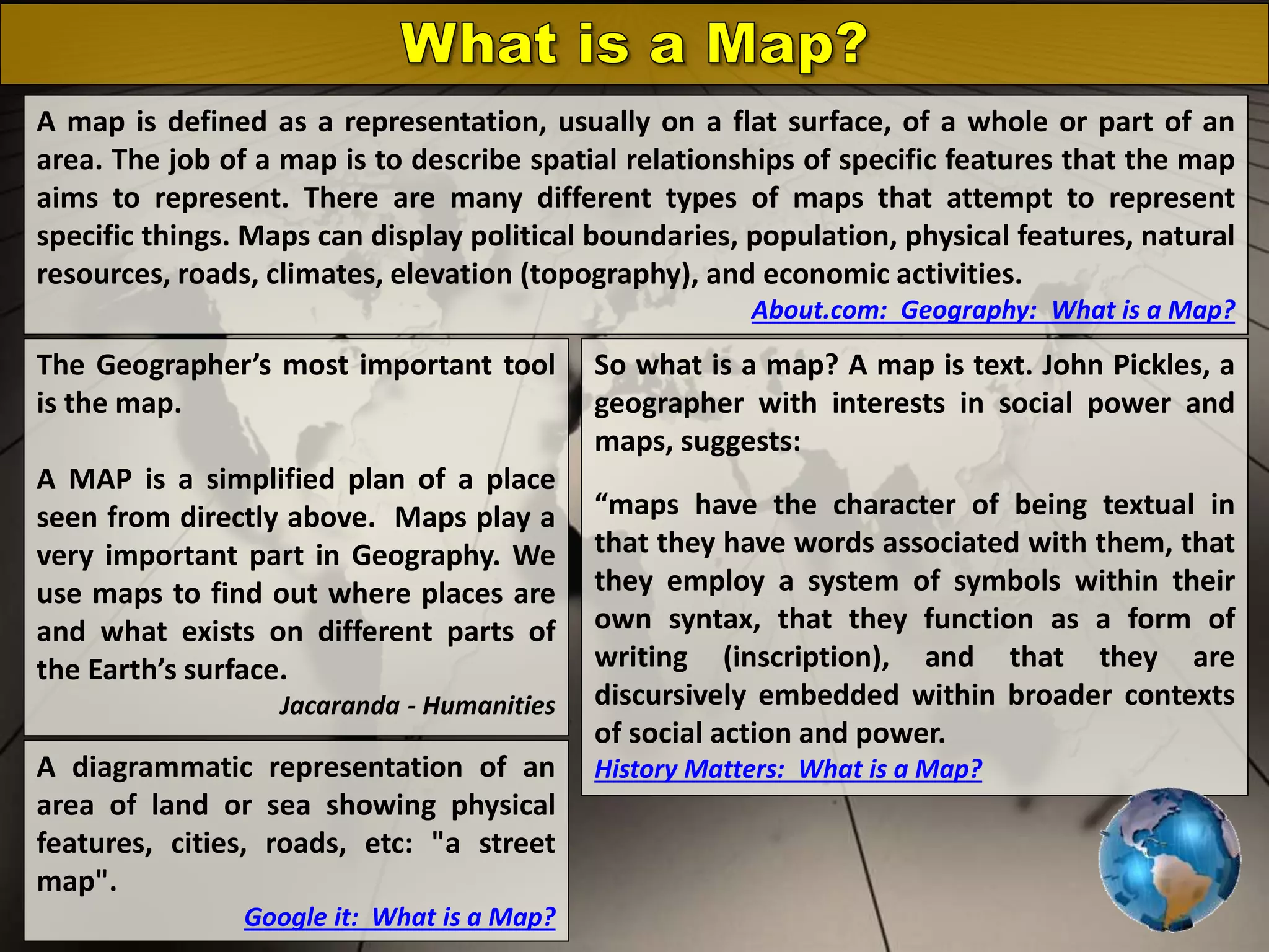 BOLTSS - Mapping Geography | PPSX