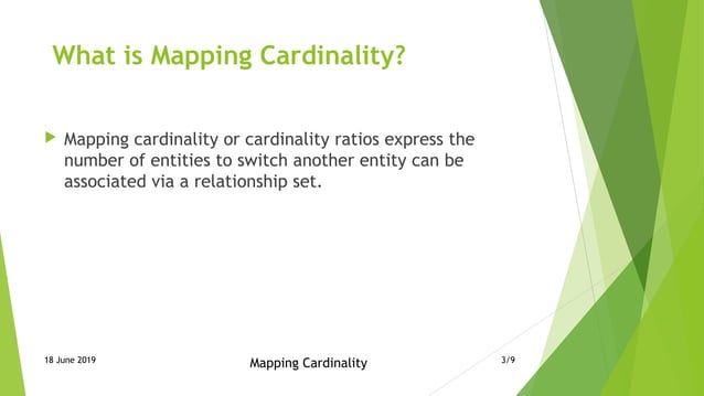 Mapping cardinality | PPT