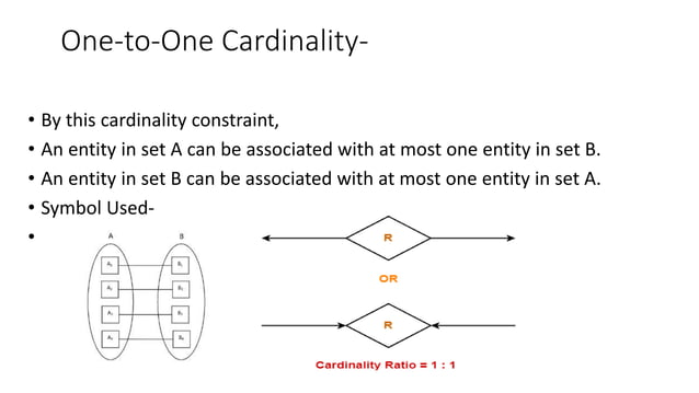 Mapping cardinality (cardinality constraint) in ER MODEL | PPTX | Databases | Computer Software ...