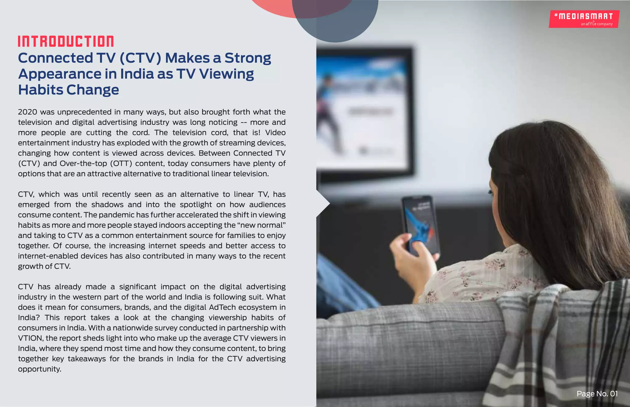 Mapping connected tv viewership: CTV India Report 2021 by mediasmart | PDF