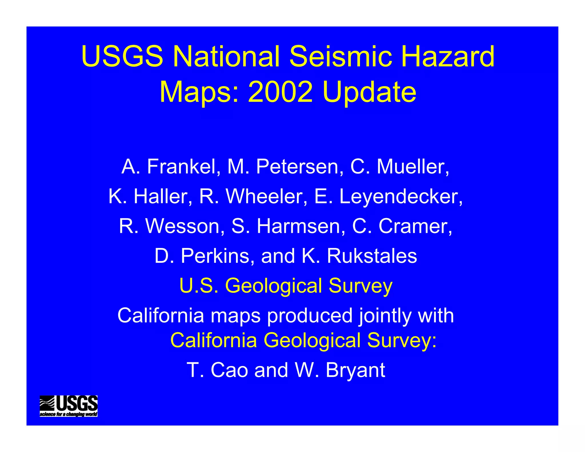 Mapping Earthquake Hazard | PDF
