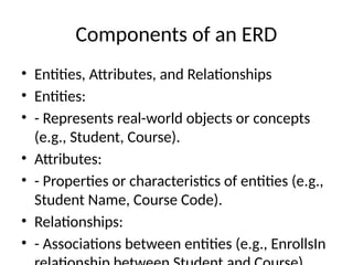 Mapping_ERD_to_Database_Tables. er model | PPT