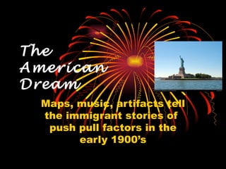 Mapping immigrant story | PPT