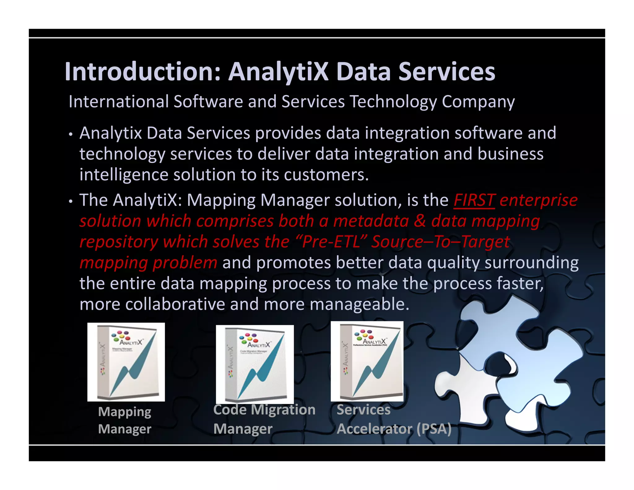 Mapping Manager Product Overview | PDF