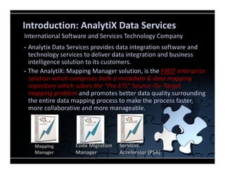 Mapping Manager Product Overview | PDF