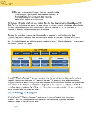 White Paper-1-AnalytiX Mapping Manager-Governance And Architecture In Data Integration | PDF