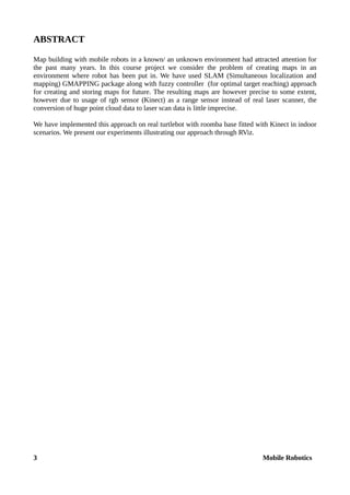 Mapping mobile robotics | PDF