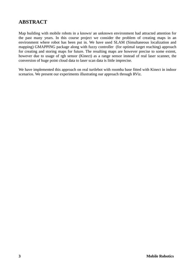 Mapping mobile robotics | PDF