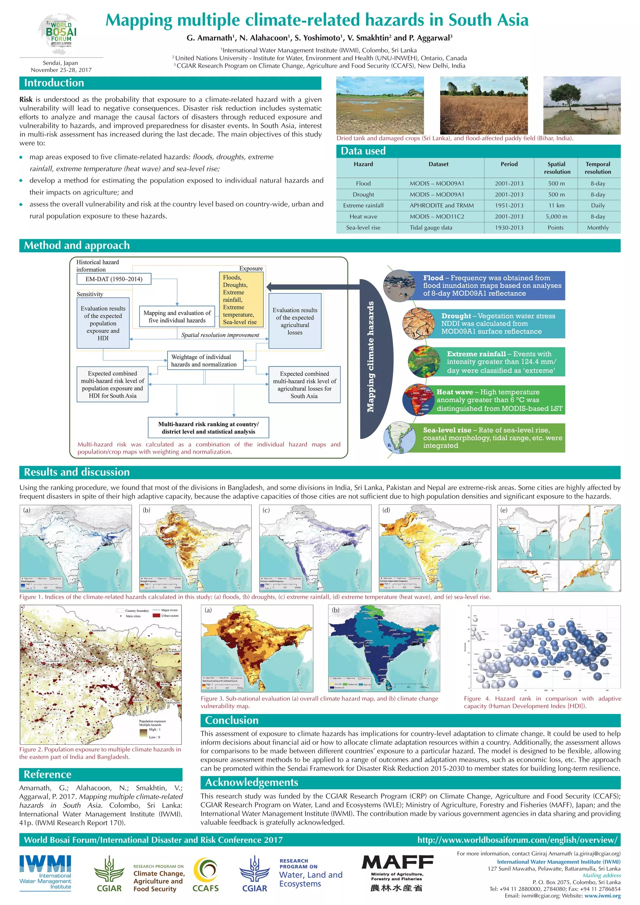 Mapping multiple climate related hazards in south asia (poster) - final ...