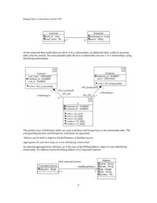 Mapping object to_data_models_with_the_uml | PDF