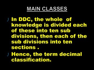 Mapping of Knowledge in DDC Arun Joseph | PPT