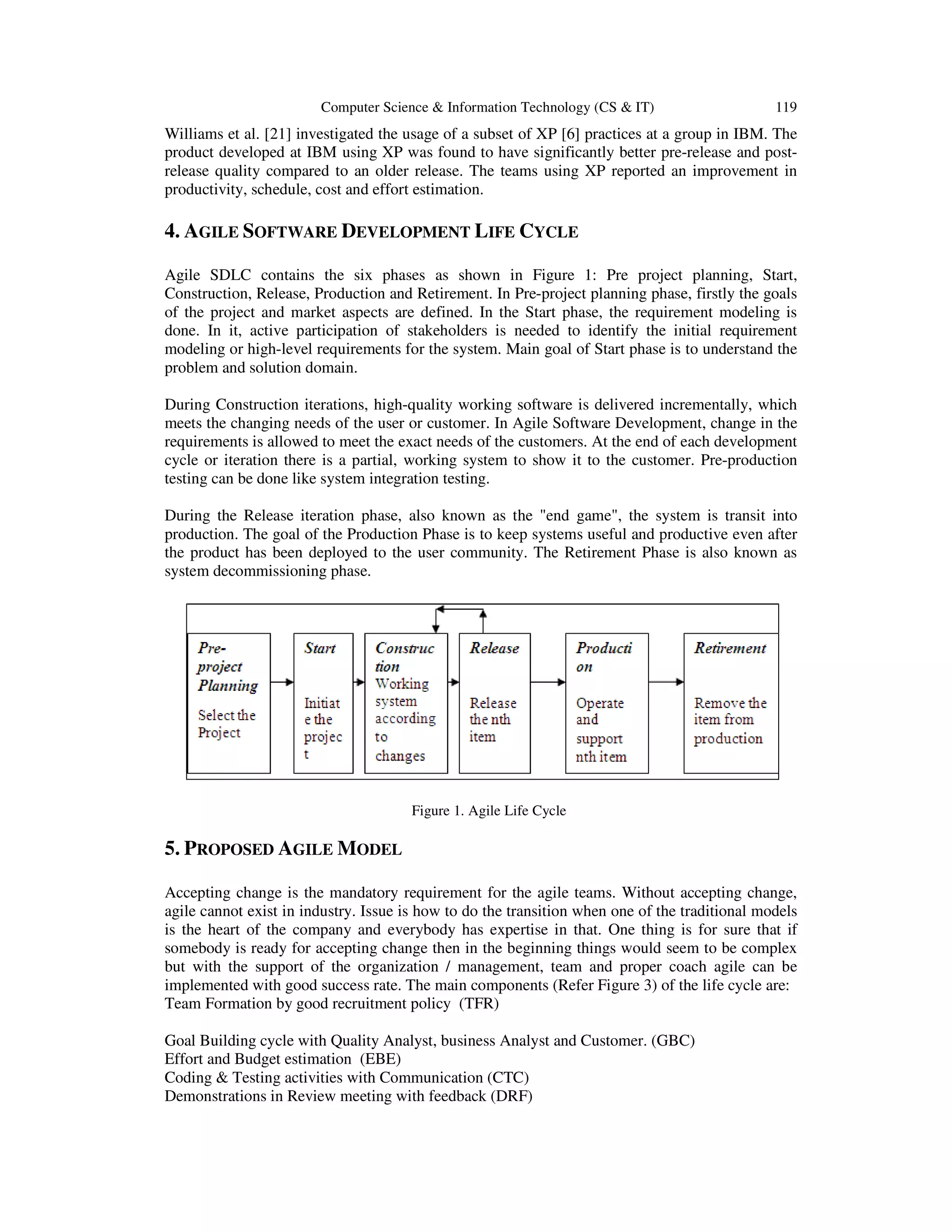 Mapping Of Traditional Software Development Methods To Agile