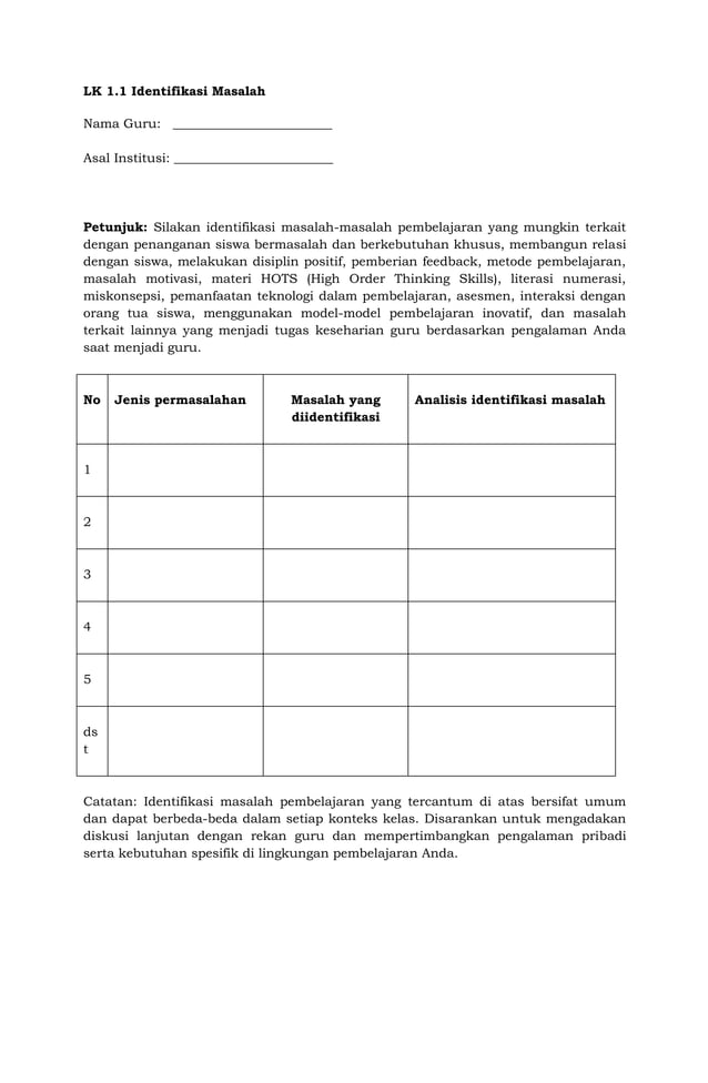 Mapping Pendalaman Materi Umum .doc