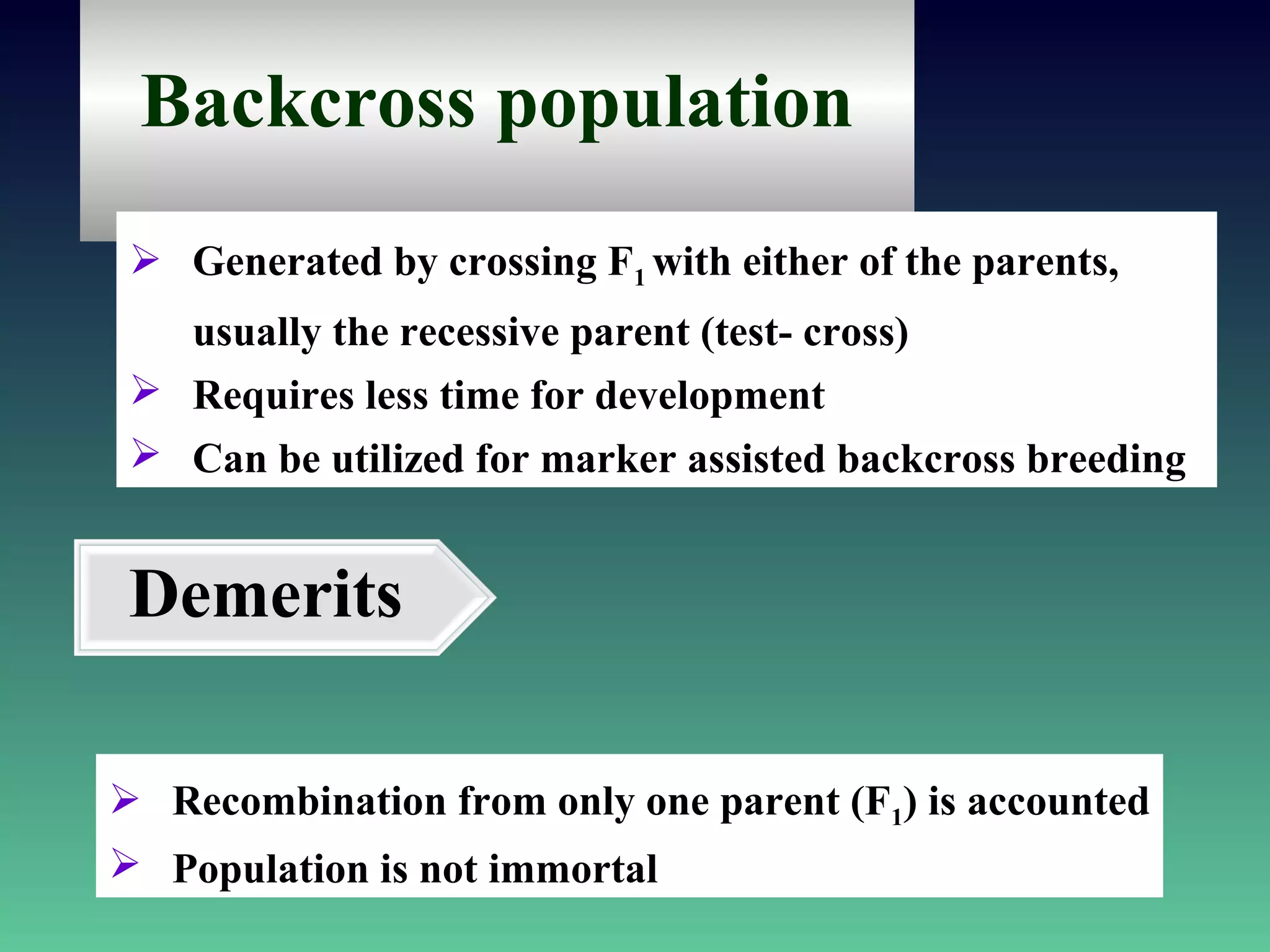 Development of mapping population for linkage analysis in ornamental ...