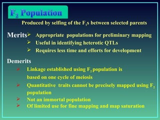 Development of mapping population for linkage analysis in ornamental ...