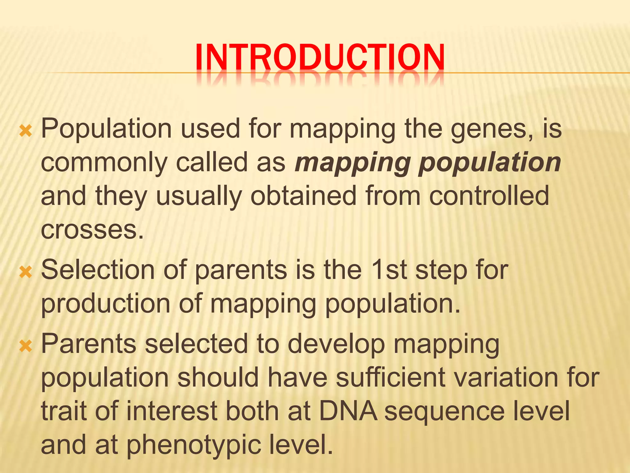 Mapping population ppt | PPTX