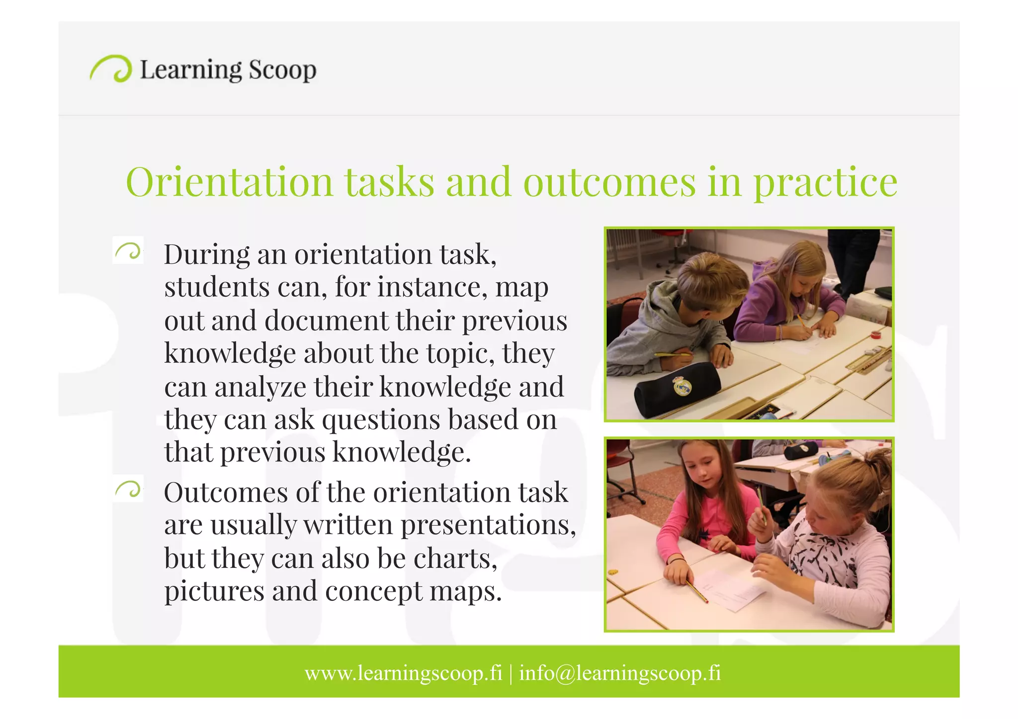 Mapping pre-existing notions and knowledge: Orientation | PPT