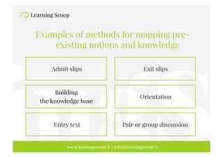 Mapping pre-existing notions and knowledge: Orientation | PDF