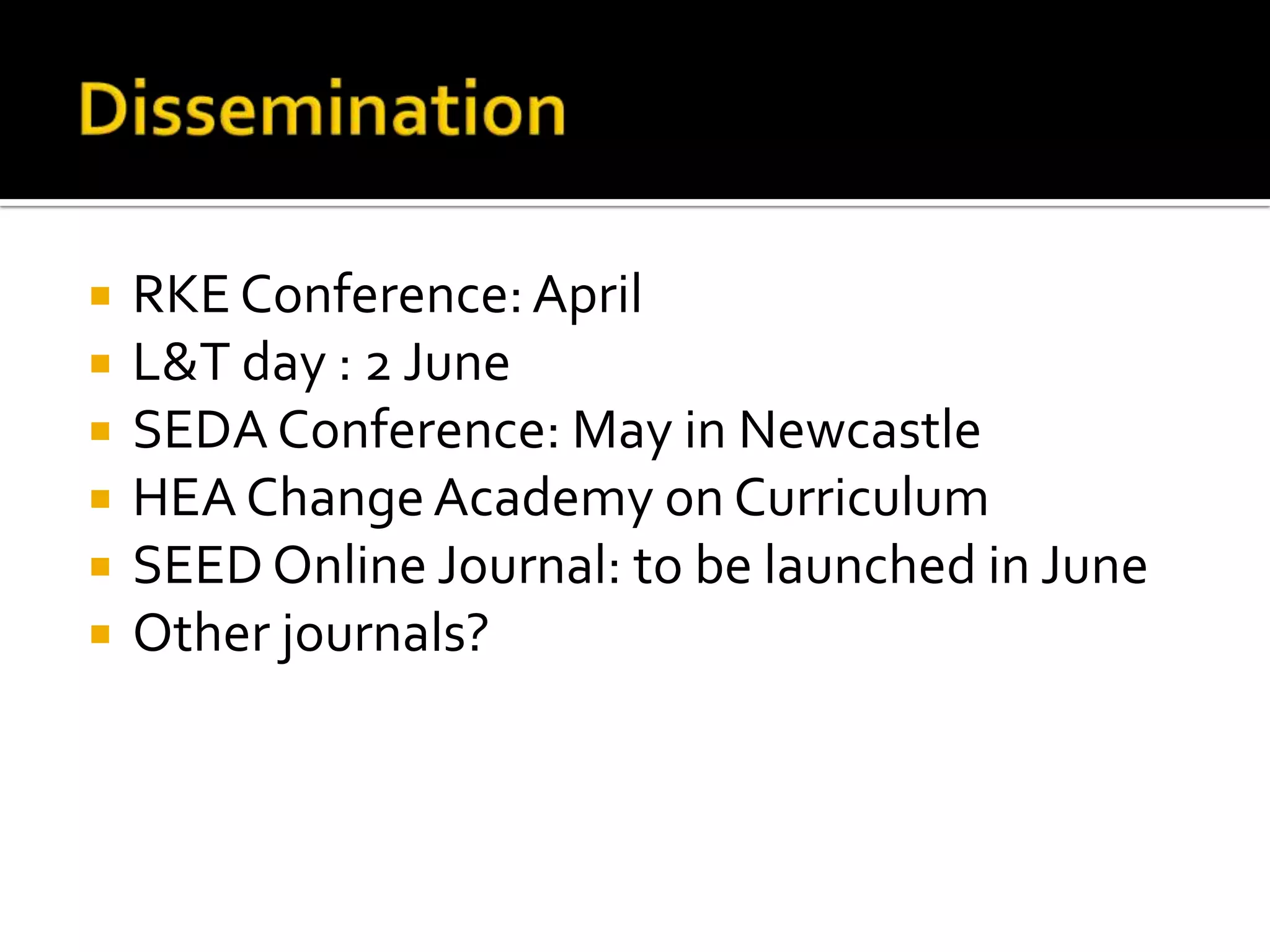 Mapping SEED research at winchester | PPTX