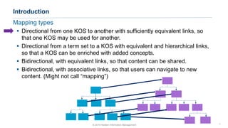Mapping Taxonomies, Thesauri, and Ontologies | PPT
