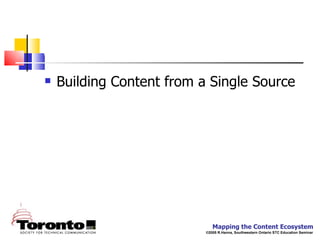 Mapping the content ecosystem | PPT