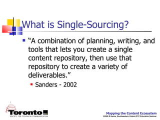 Mapping the content ecosystem | PPT
